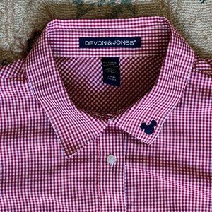 Disney | Tops | Disney Store Employee Redwhite Gingham Check Employee ...